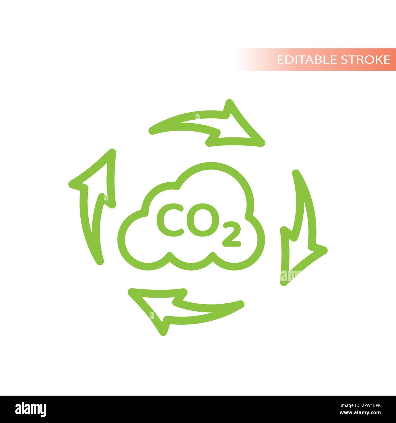 Cycle carbon line icon Cut Out Stock Images & Pictures - Alamy