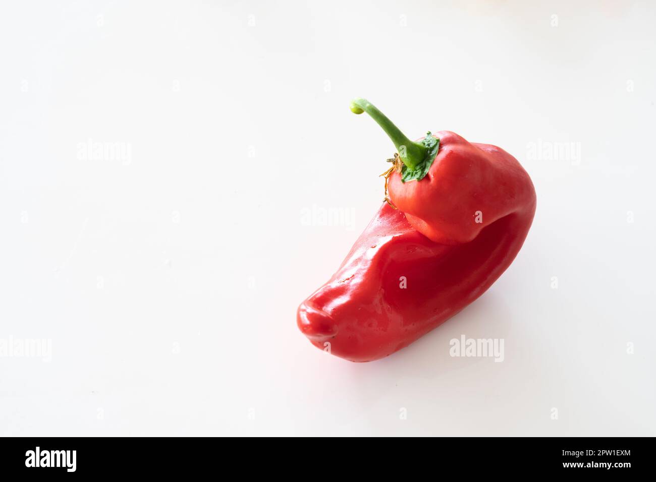 Capsicum unusually shaped isolated on white Stock Photo - Alamy