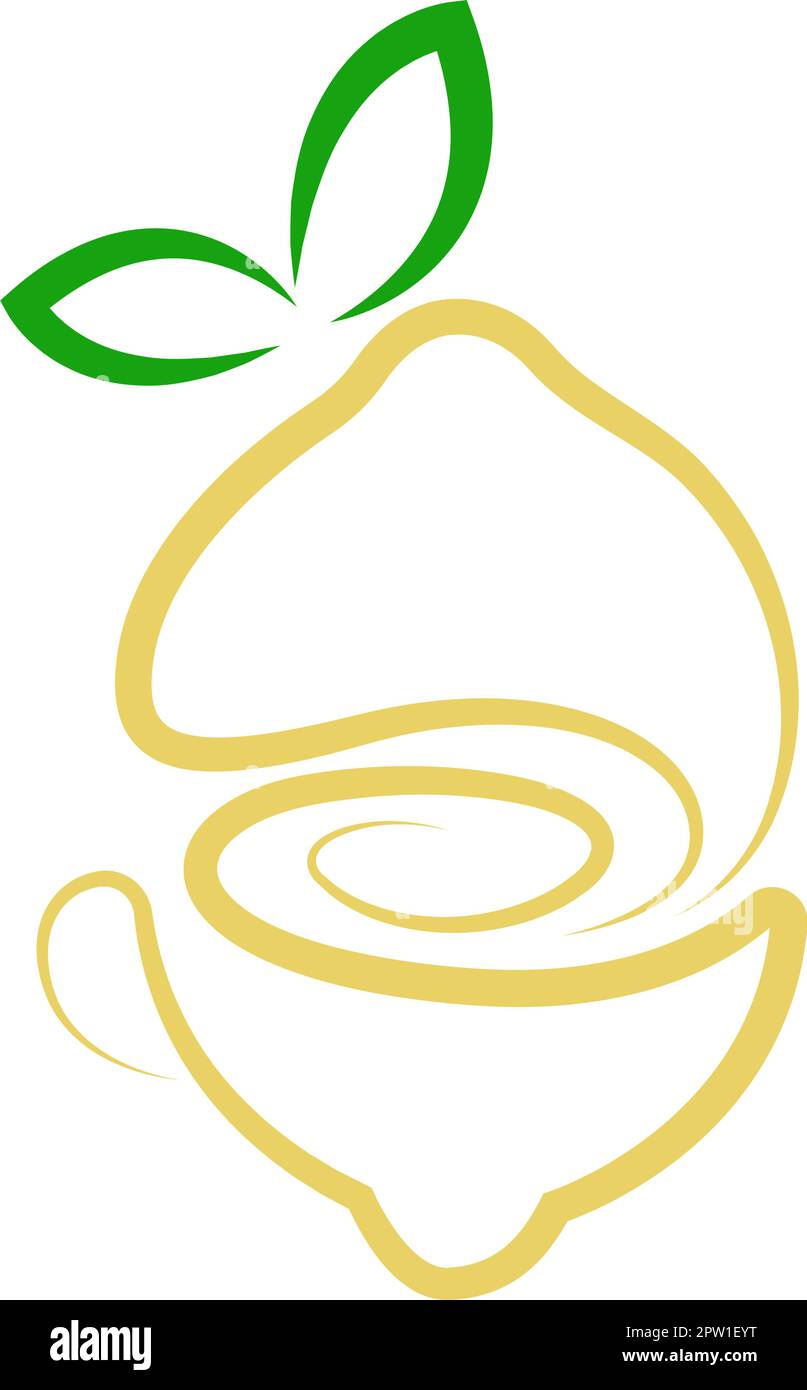 Lemon icon logo design Stock Vector Image & Art - Alamy