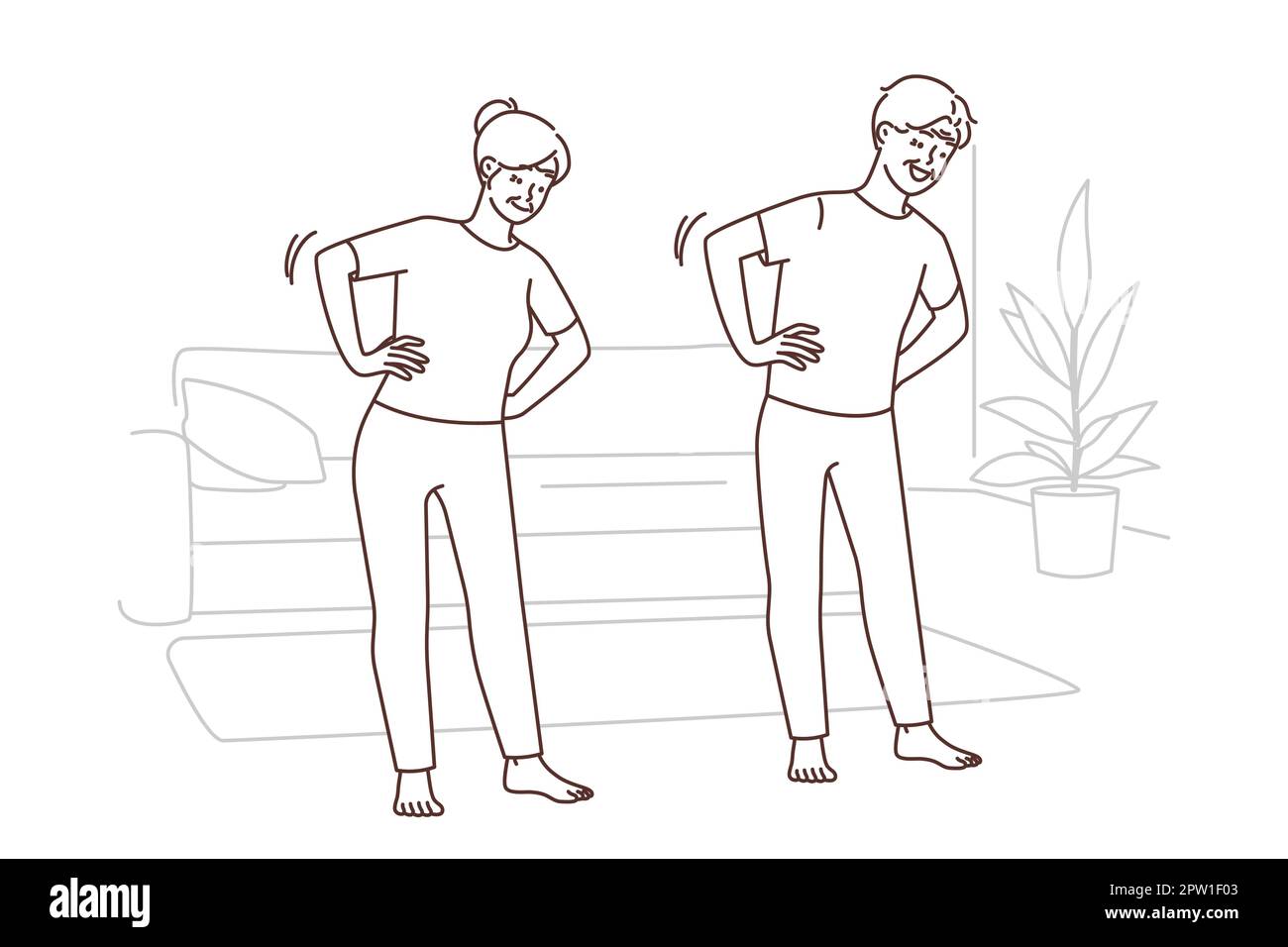 Happy elderly person at home Cut Out Stock Images & Pictures - Alamy