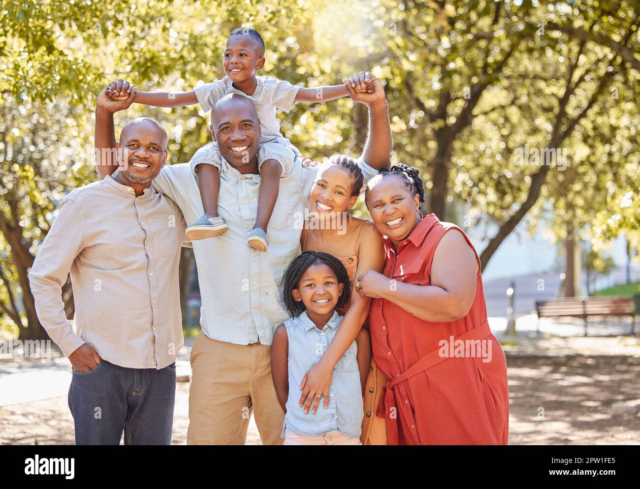 Black Grandparents And Children