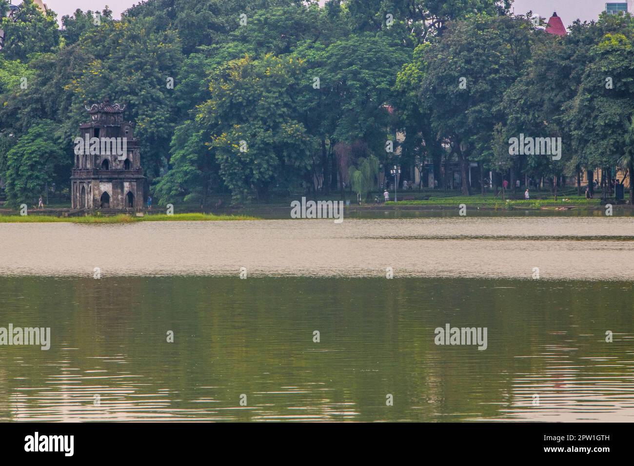 Hoan Kiem lake at Hanoi also known as “Sword Lake,” Stock Photo - Alamy