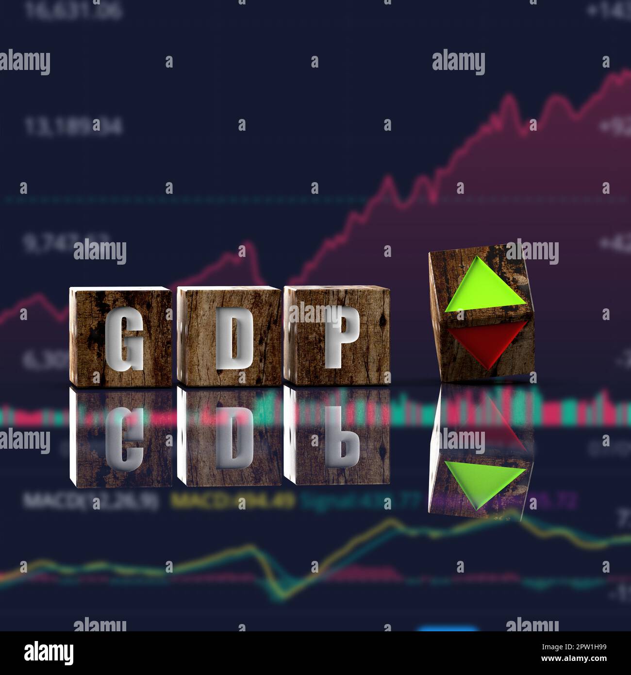 The 3d rendering of nice dice with the wording GPD Stock Photo - Alamy