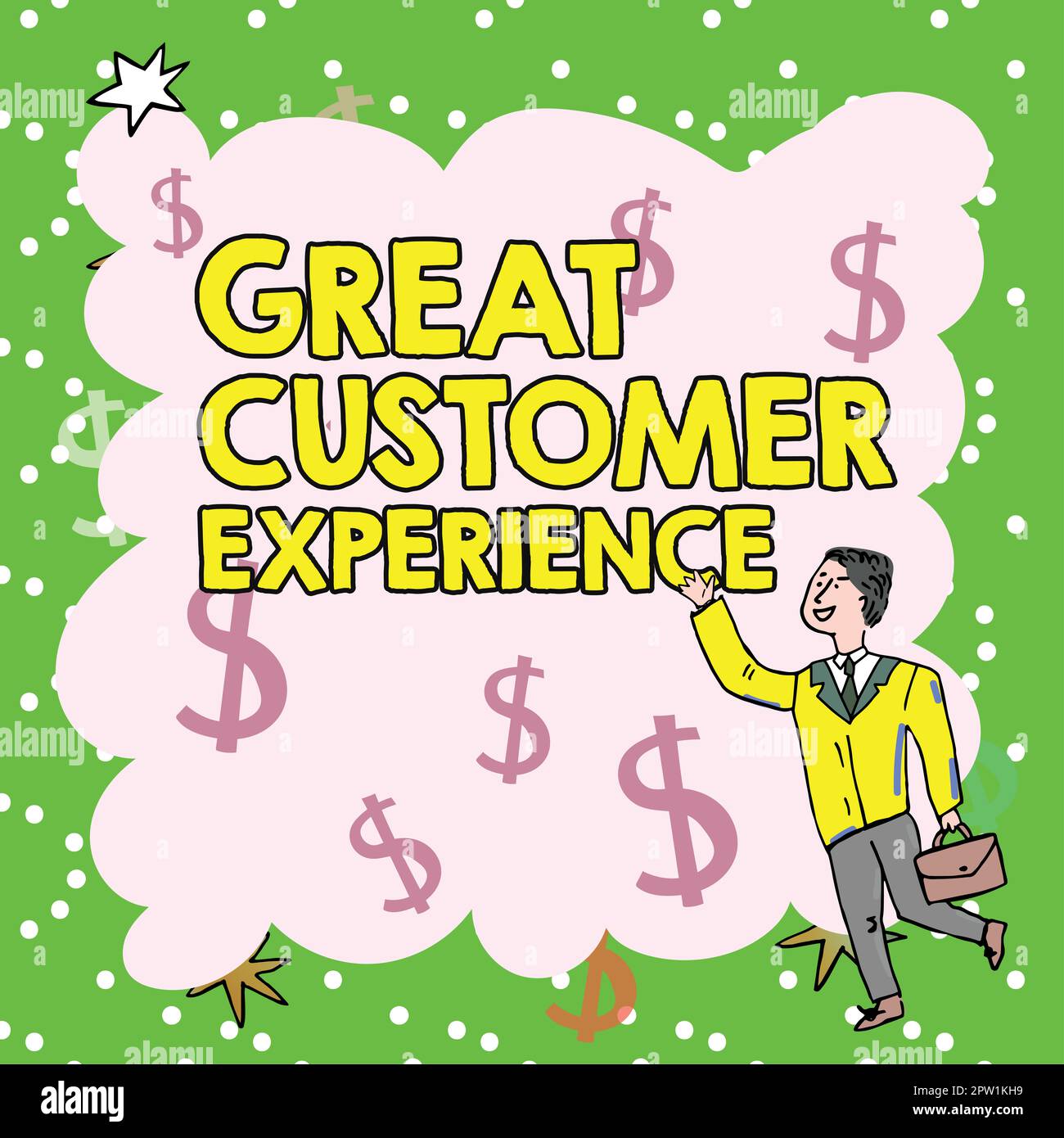 Hand writing sign Great Customer Experience, Internet Concept ...