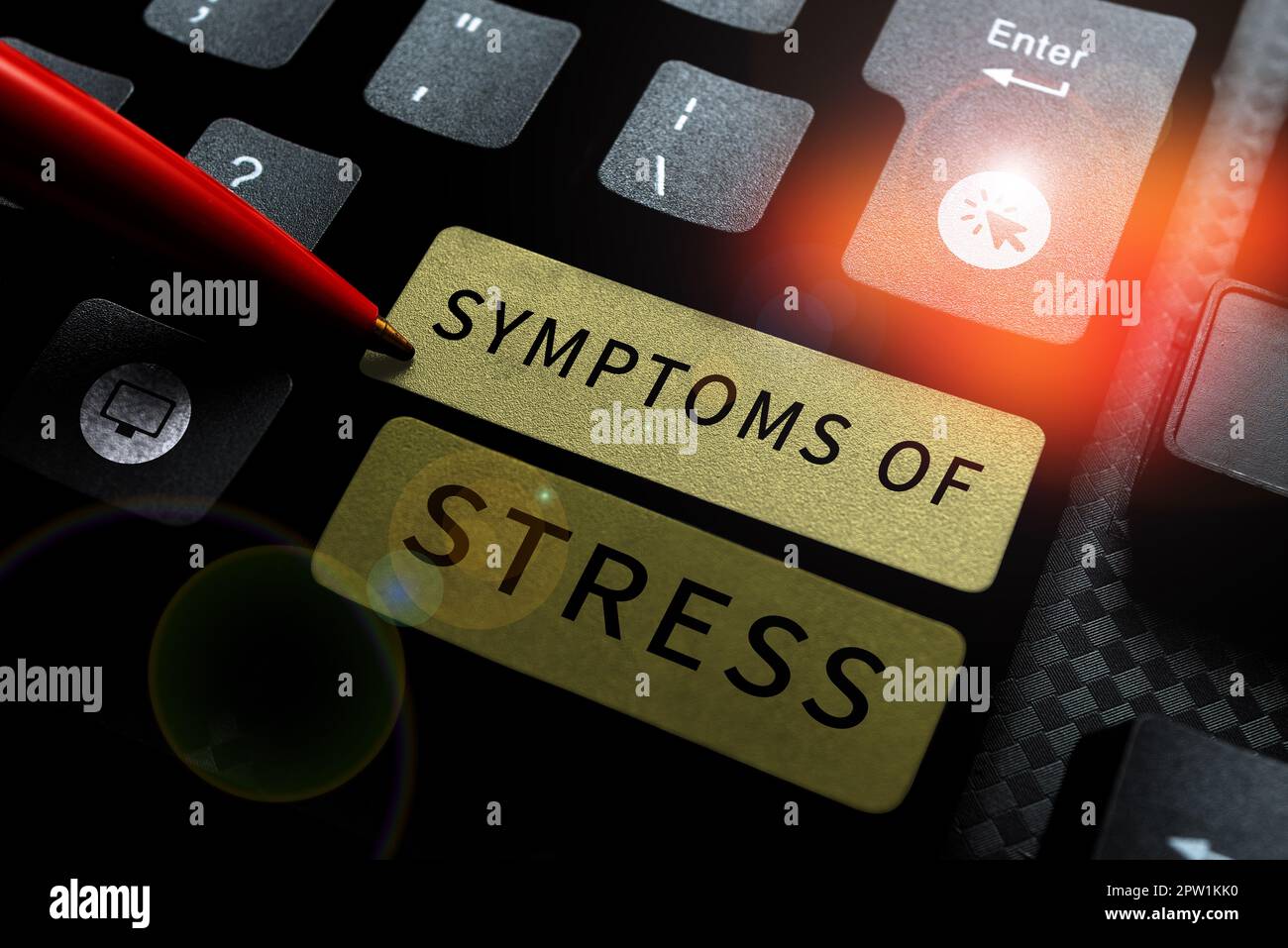 Writing displaying text Symptoms Of Stress, Business overview serving ...