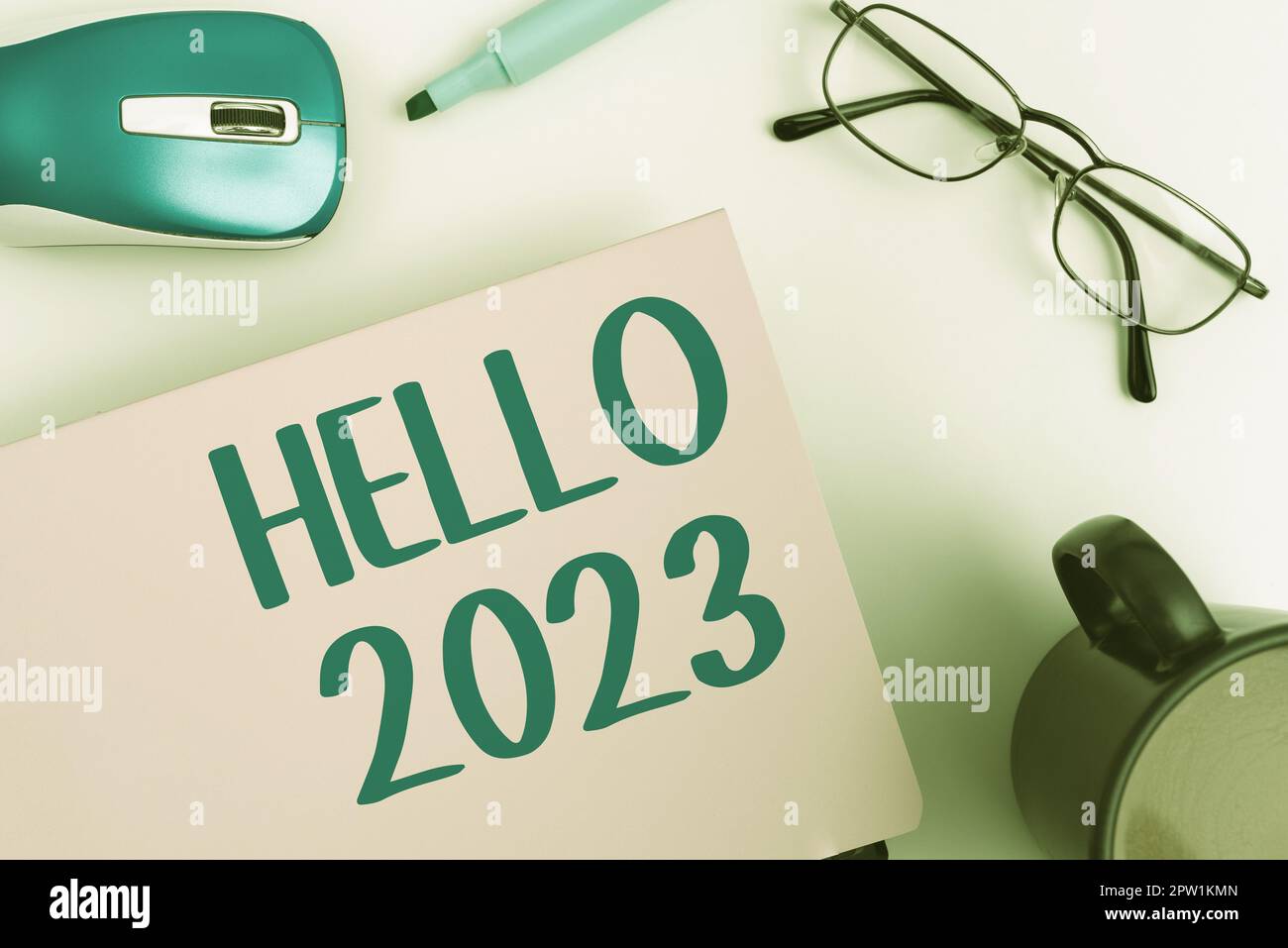 Writing displaying text Hello 2023, Internet Concept celebration of the ...