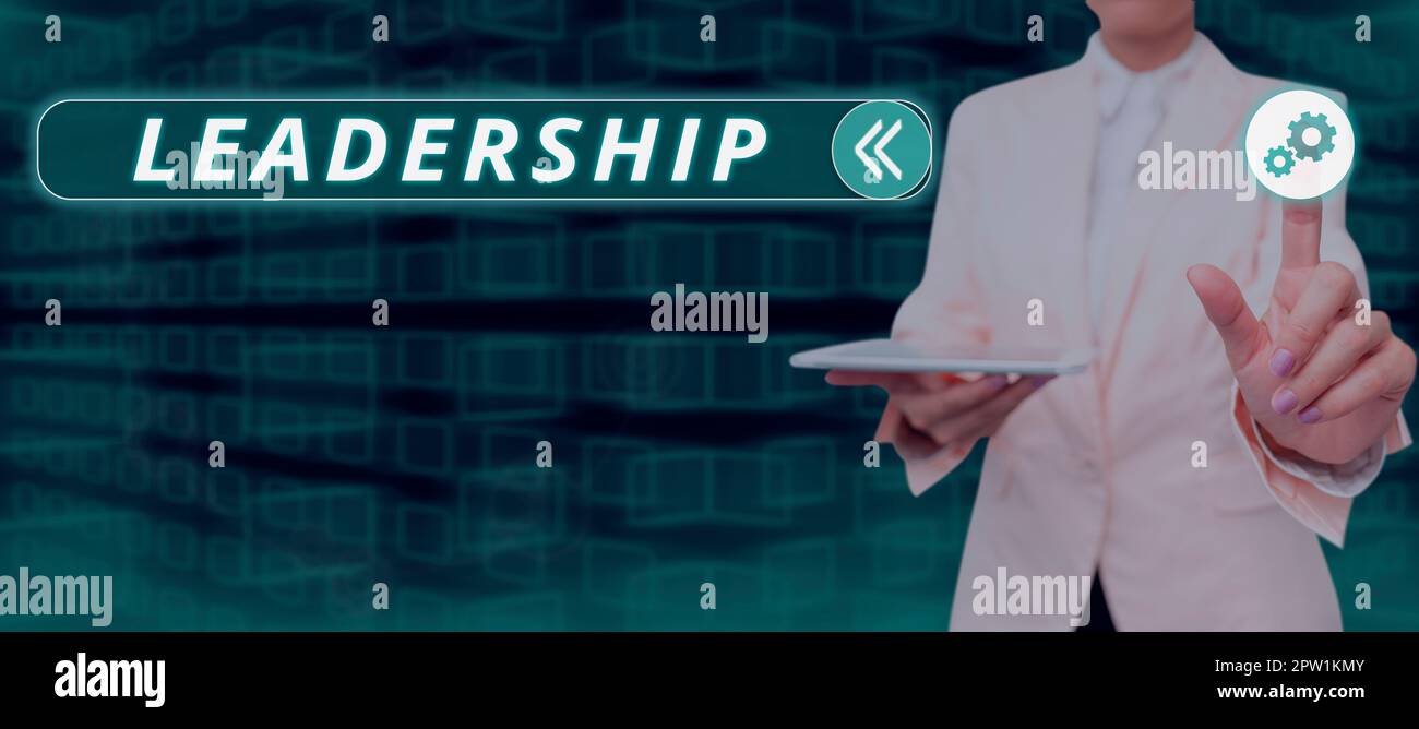 Hand writing sign Leadership, Word Written on Ability Activity ...