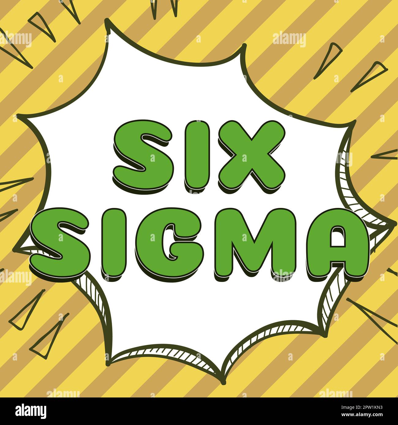 Handwriting text Six Sigma, Business idea management techniques to ...