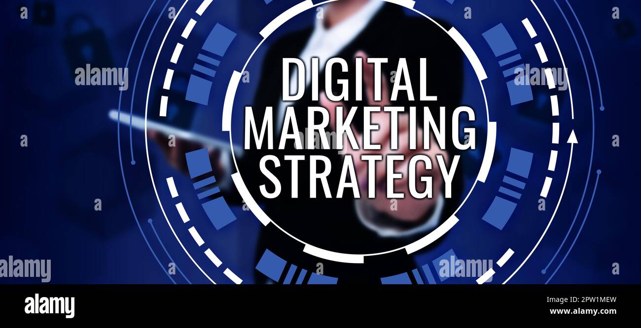 Conceptual caption Digital Marketing Strategy, Business concept ...