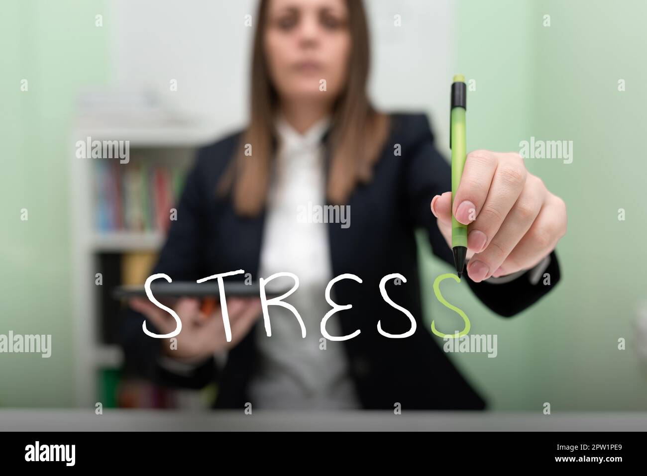 Text sign showing Stress, Concept meaning a physical chemical or ...