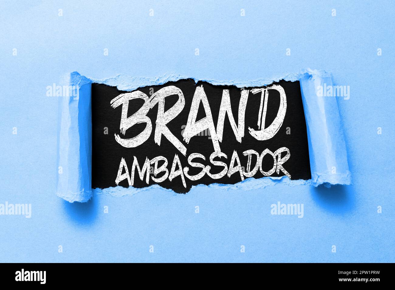 Hand writing sign Brand Ambassador, Word for agent accredited as the ...