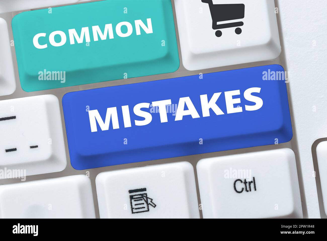 Text caption presenting Common Mistakes, Business approach actions that ...