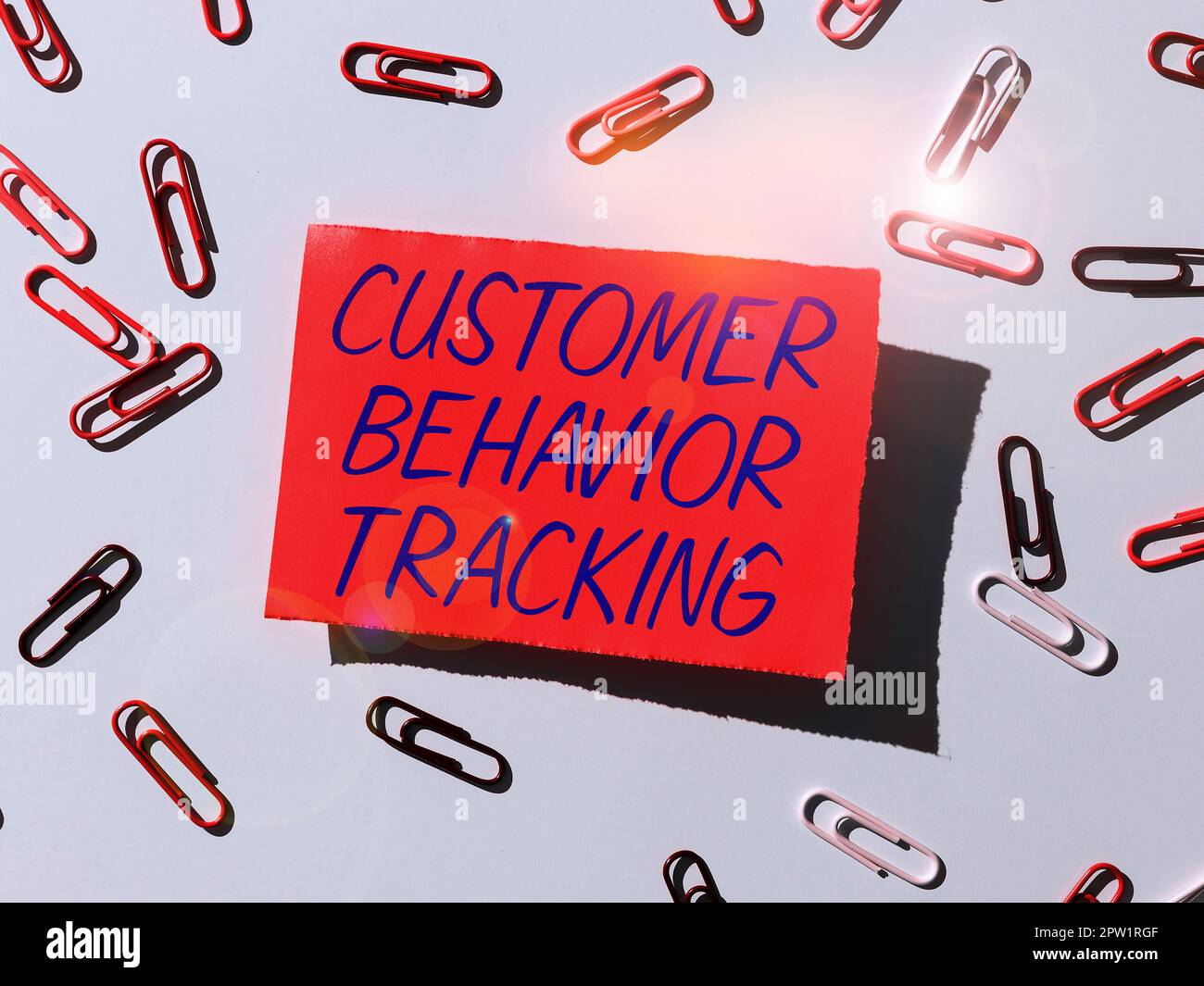 Writing Displaying Text Customer Behavior Tracking Internet Concept