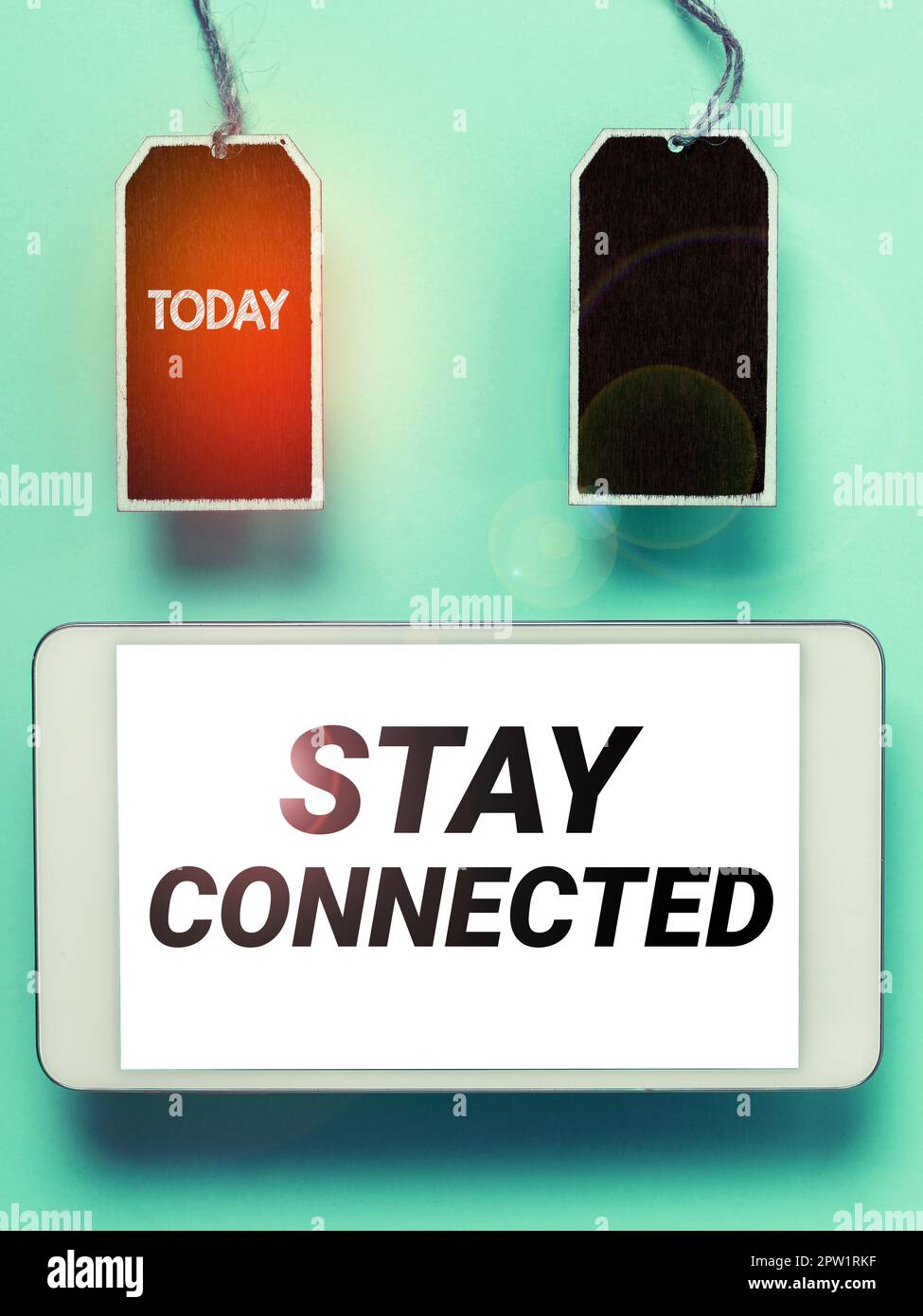 Conceptual display Stay Connected, Business showcase To keep ...