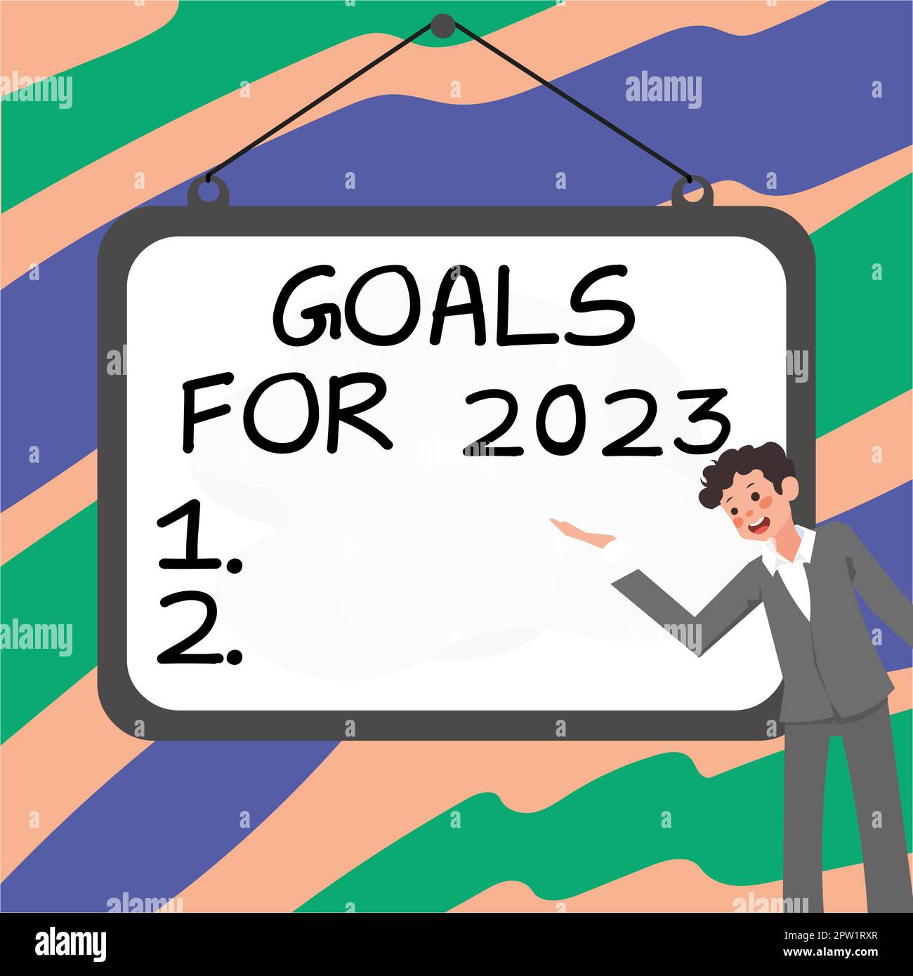 Writing displaying text Goals For 2023, Business overview The following ...