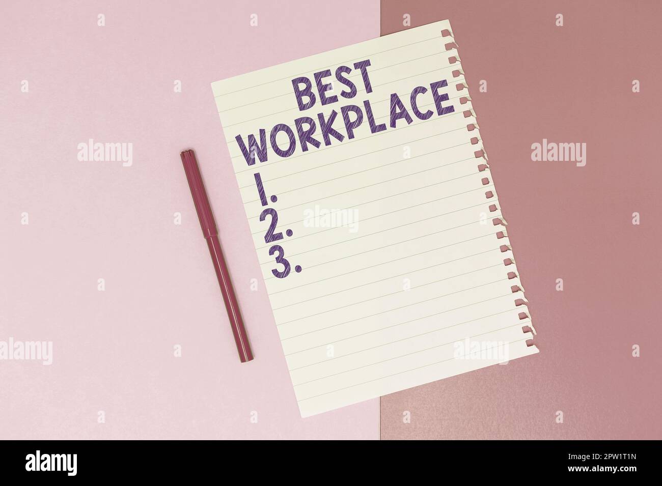 Conceptual caption Best Workplace, Word for Ideal company to work with ...
