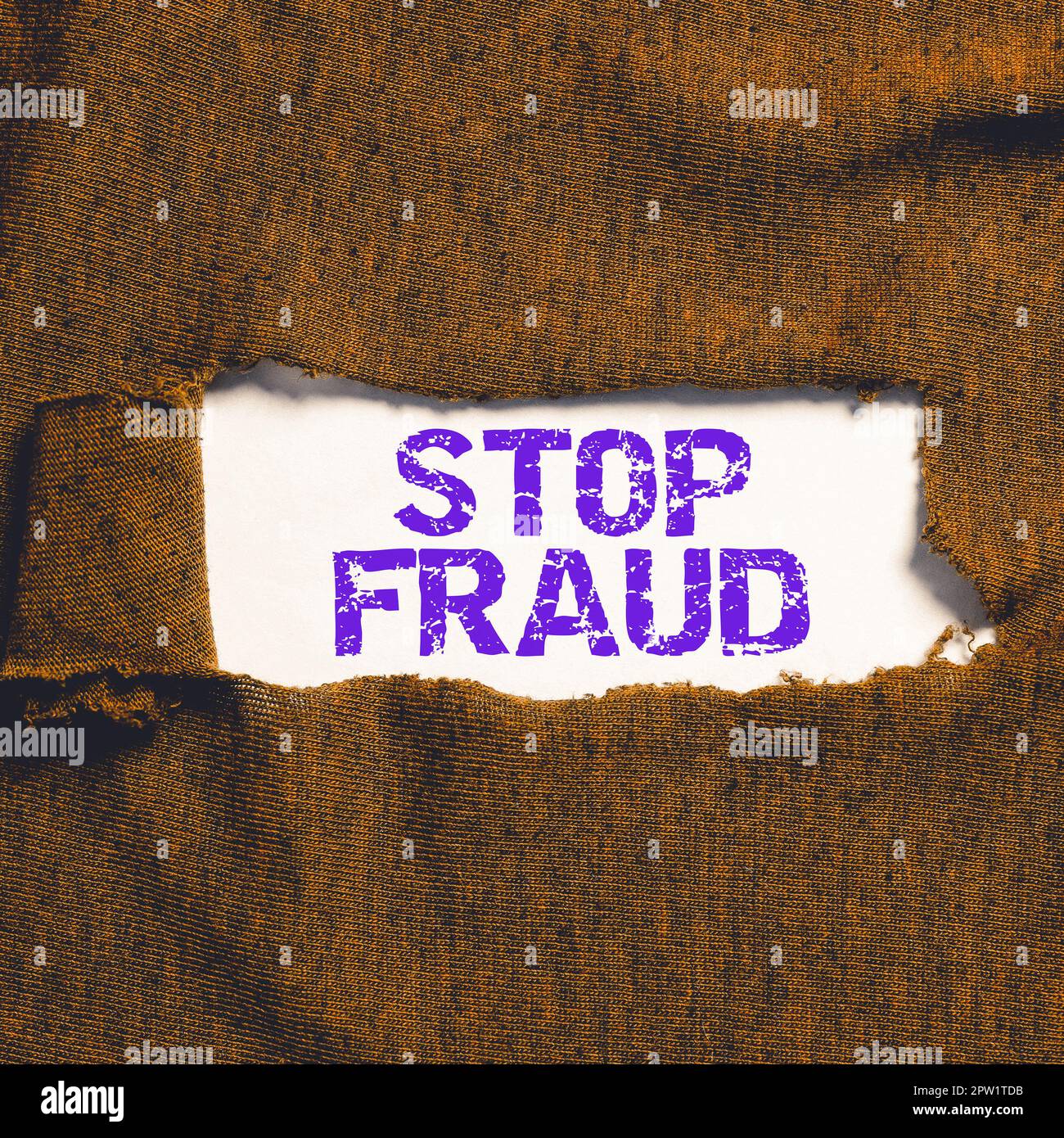 Text showing inspiration Stop Fraud, Concept meaning campaign advices ...