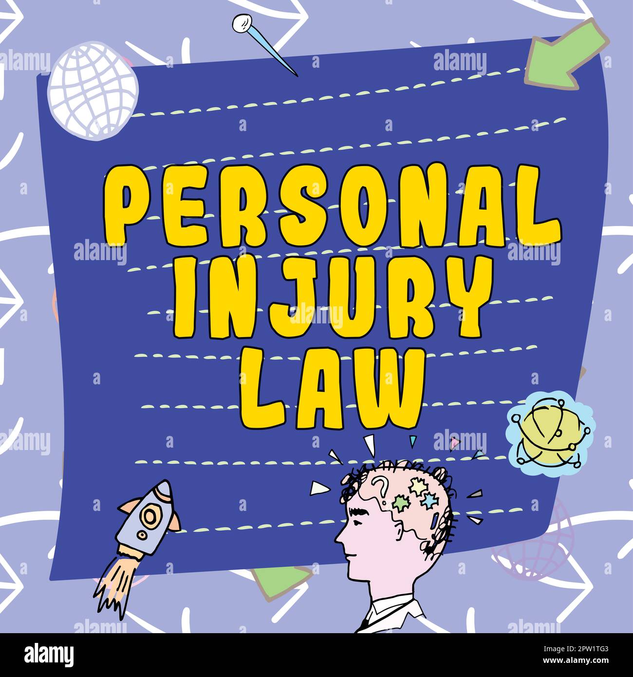 Inspiration showing sign Personal Injury Law, Word Written on being ...