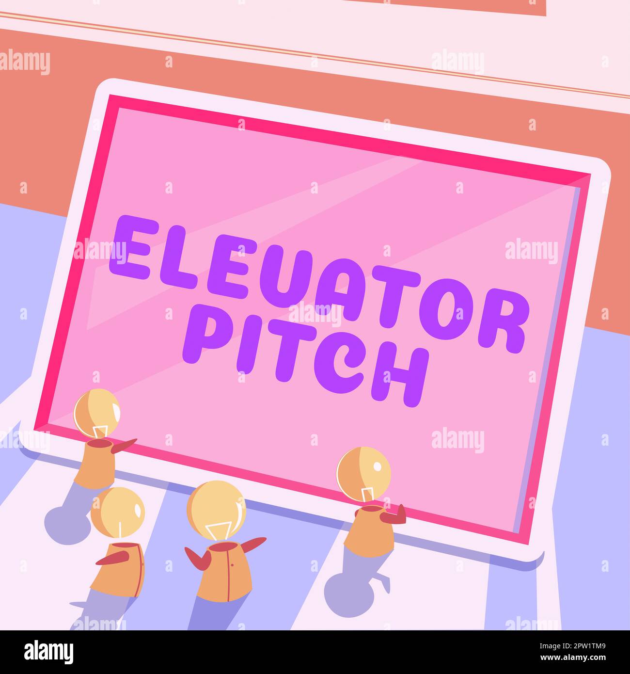 Text sign showing Elevator Pitch, Concept meaning A persuasive sales ...