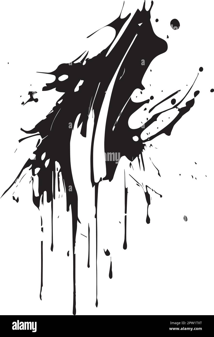 Spraying technique Stock Vector Images - Alamy