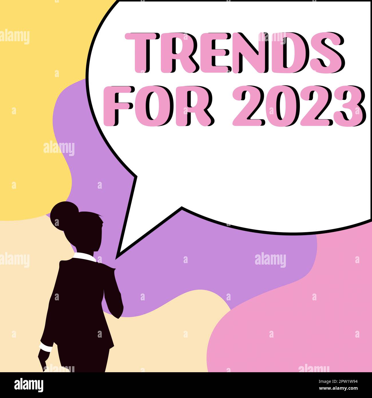 Handwriting text Trends For 2023, Internet Concept list of things that ...
