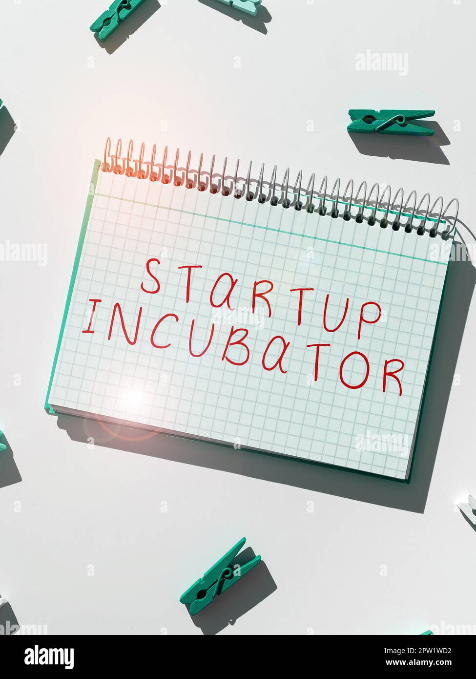 Sign displaying Startup Incubator, Concept meaning Concept that can be ...
