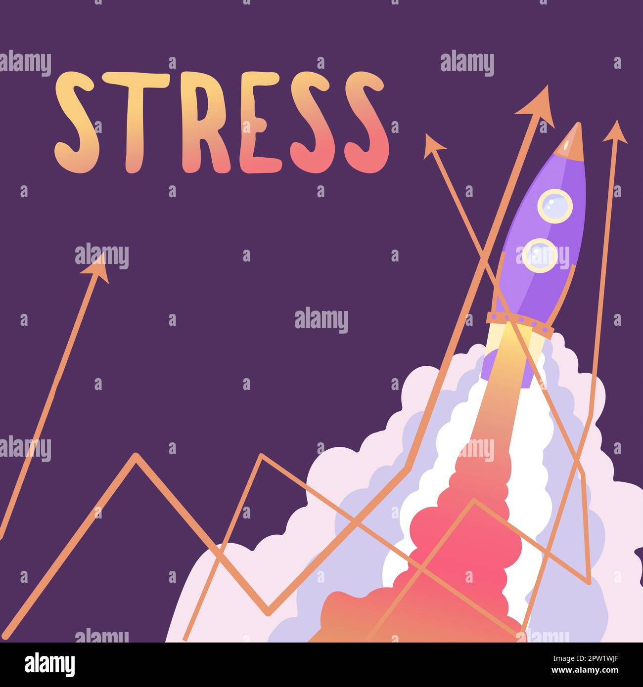 Text showing inspiration Stress, Conceptual photo a physical chemical ...