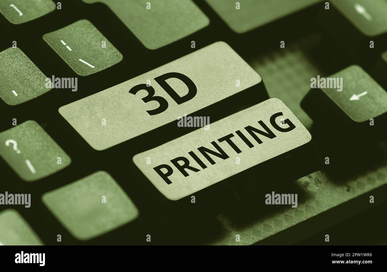 Inspiration showing sign 3D Printing, Concept meaning making a physical ...