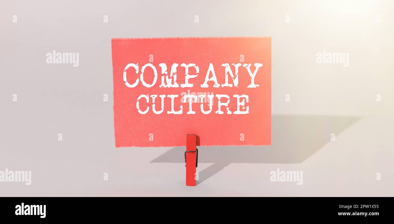 Text sign showing Company Culture, Word for The environment and ...
