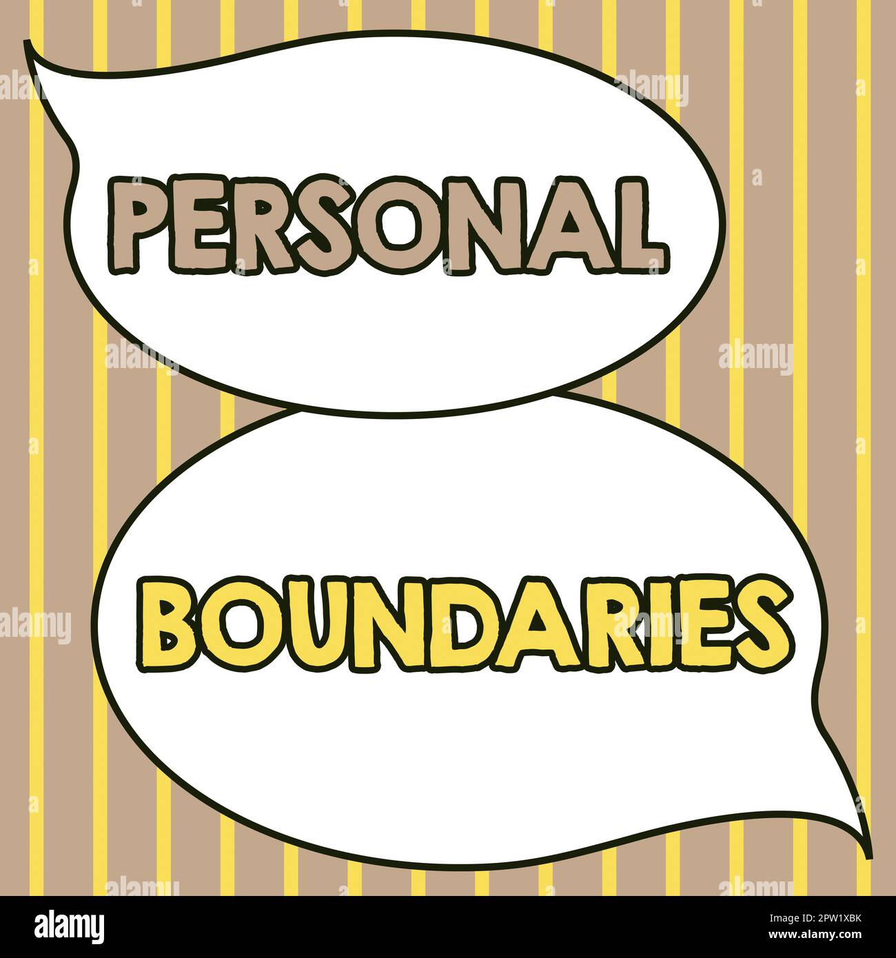 Text sign showing Personal Boundaries, Business overview something that ...