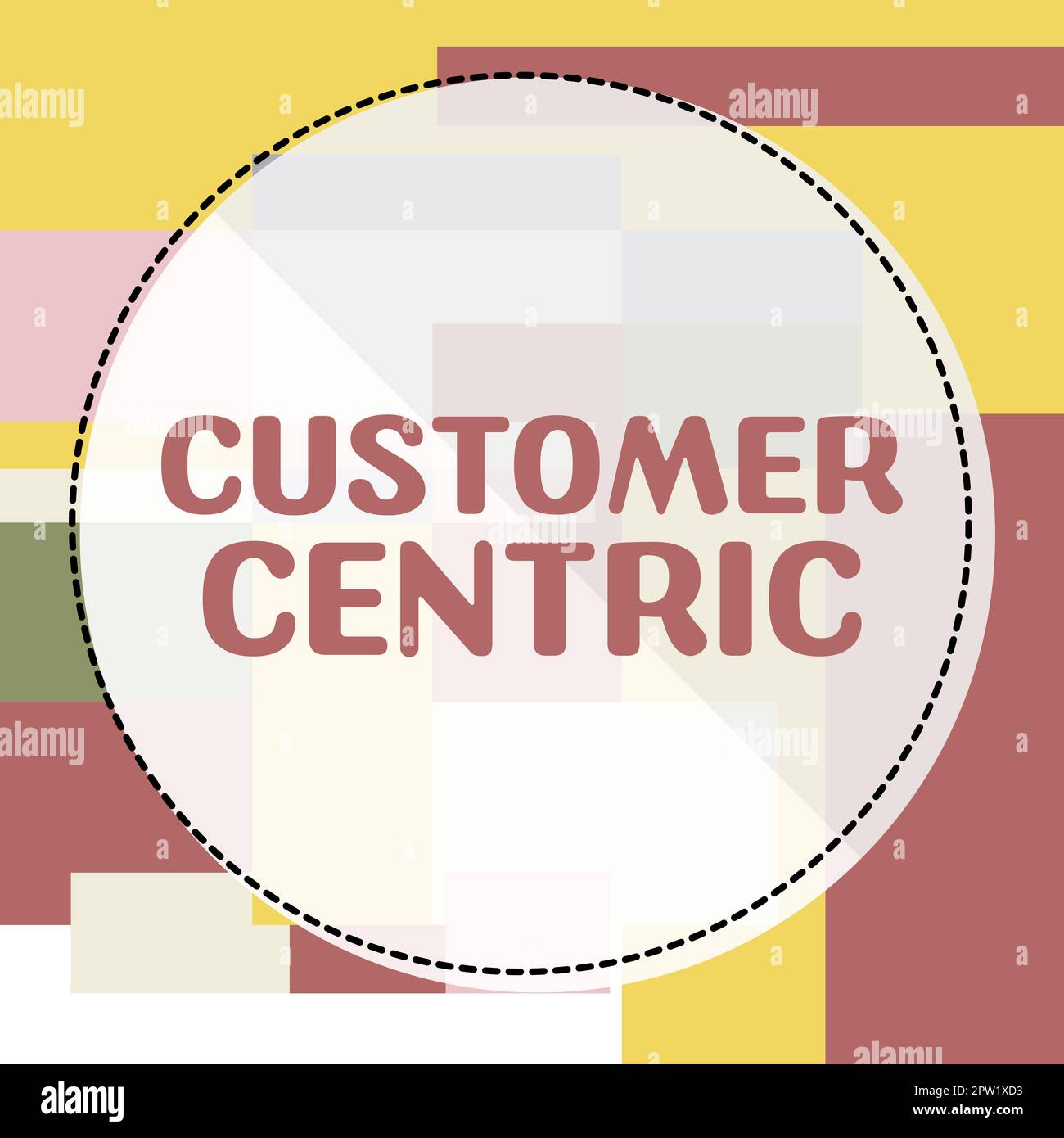 Text Caption Presenting Customer Centric Business Showcase Process Of Looking After Customers