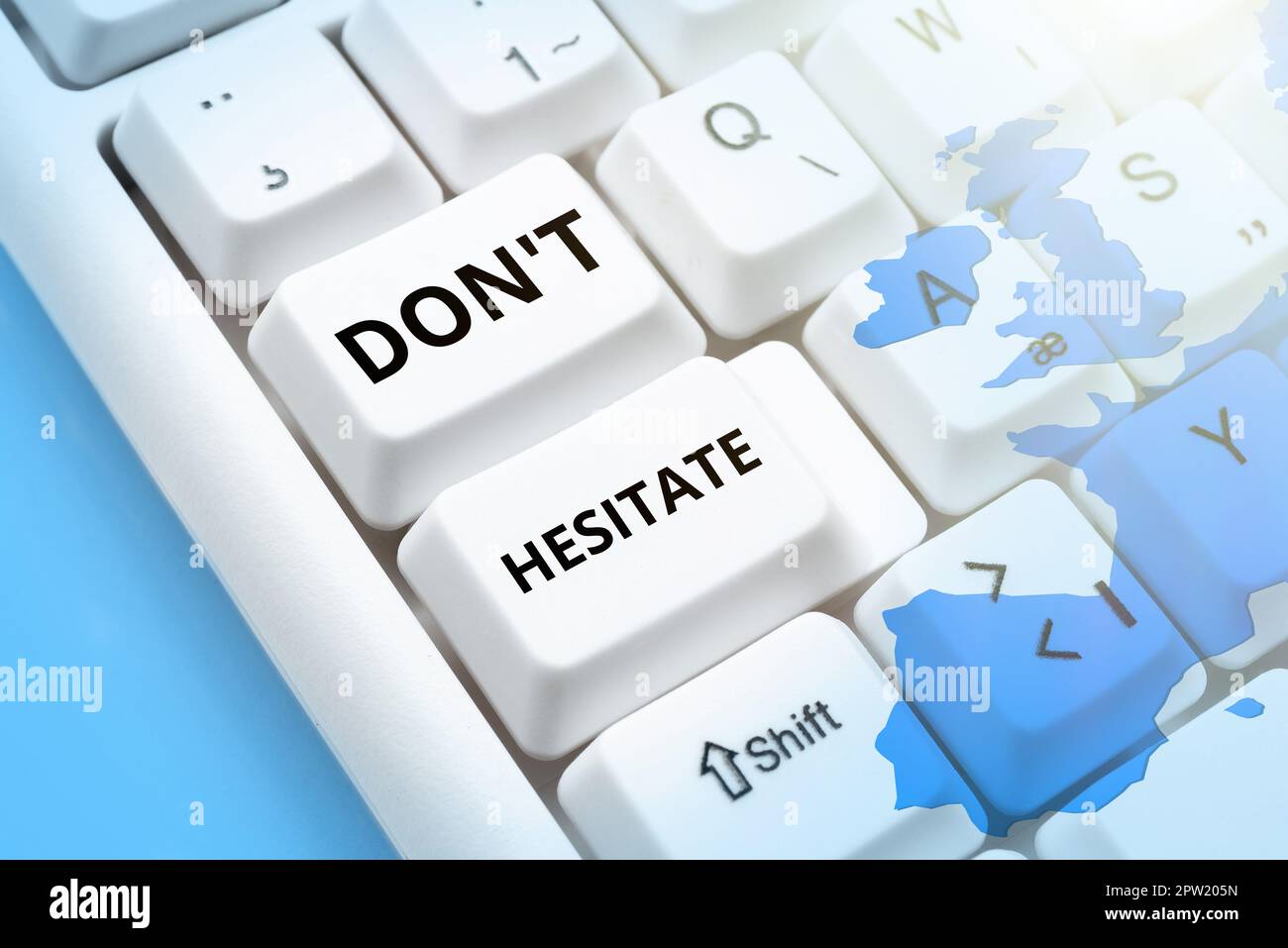 Hand writing sign Don'T Hesitate, Concept meaning do something and do ...
