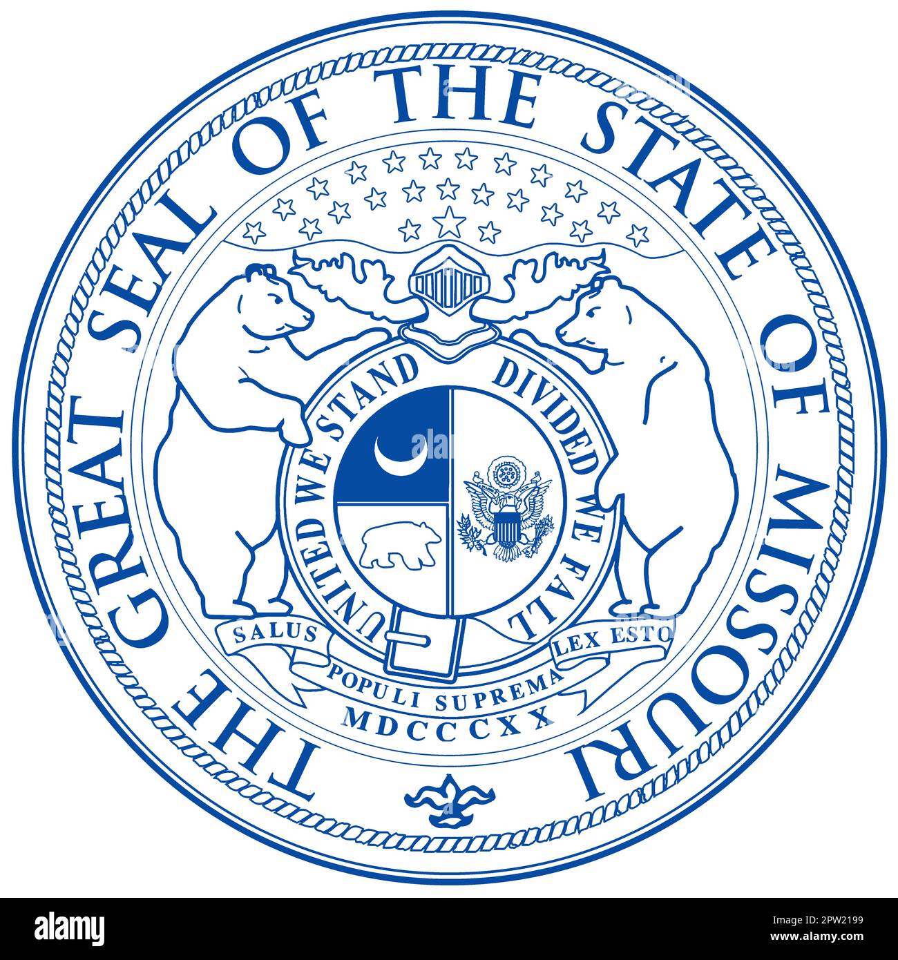 The great seal of the state of Missouri Stock Photo - Alamy