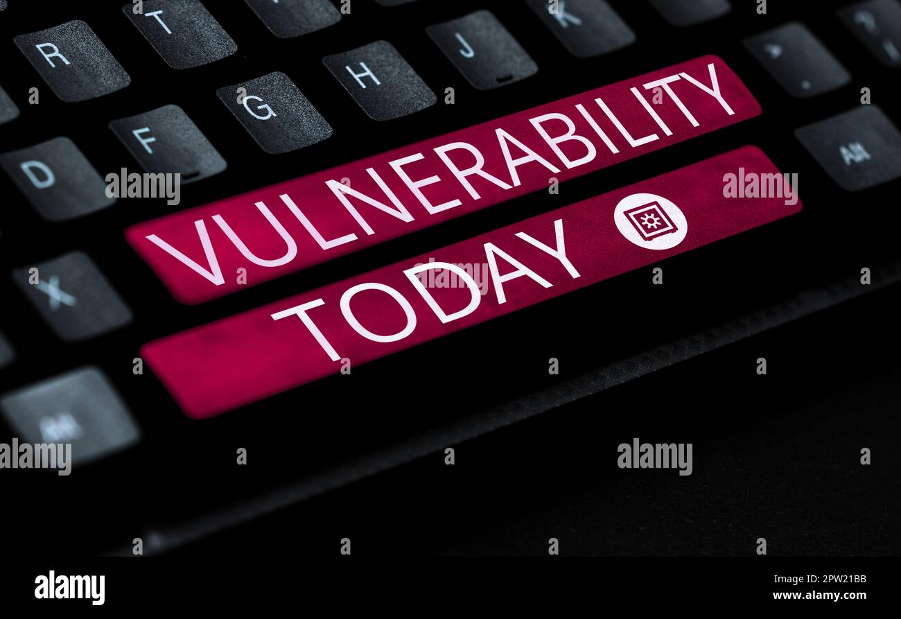 Text caption presenting Vulnerability, Word Written on State of being ... Text caption presenting Vulnerability, Word Written on State of being ...