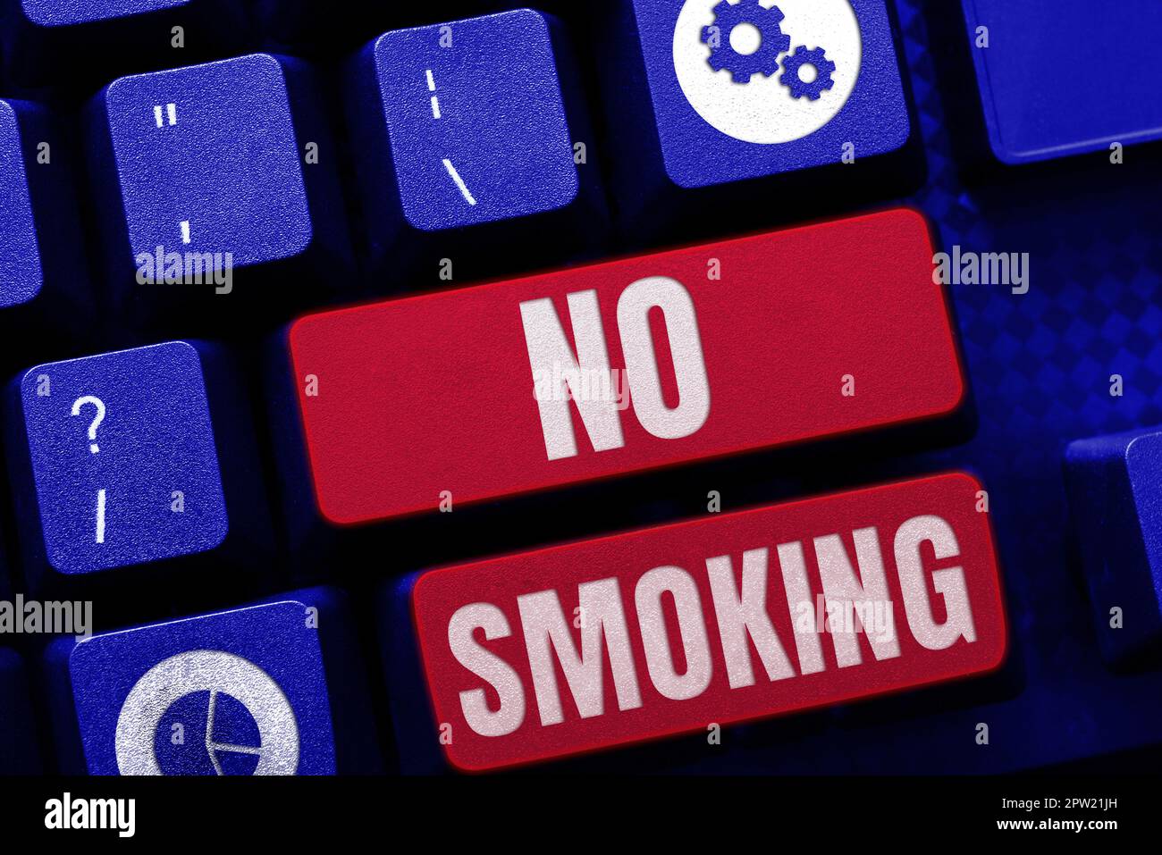 Hand writing sign No Smoking, Word Written on using tobacco is forbiden ...