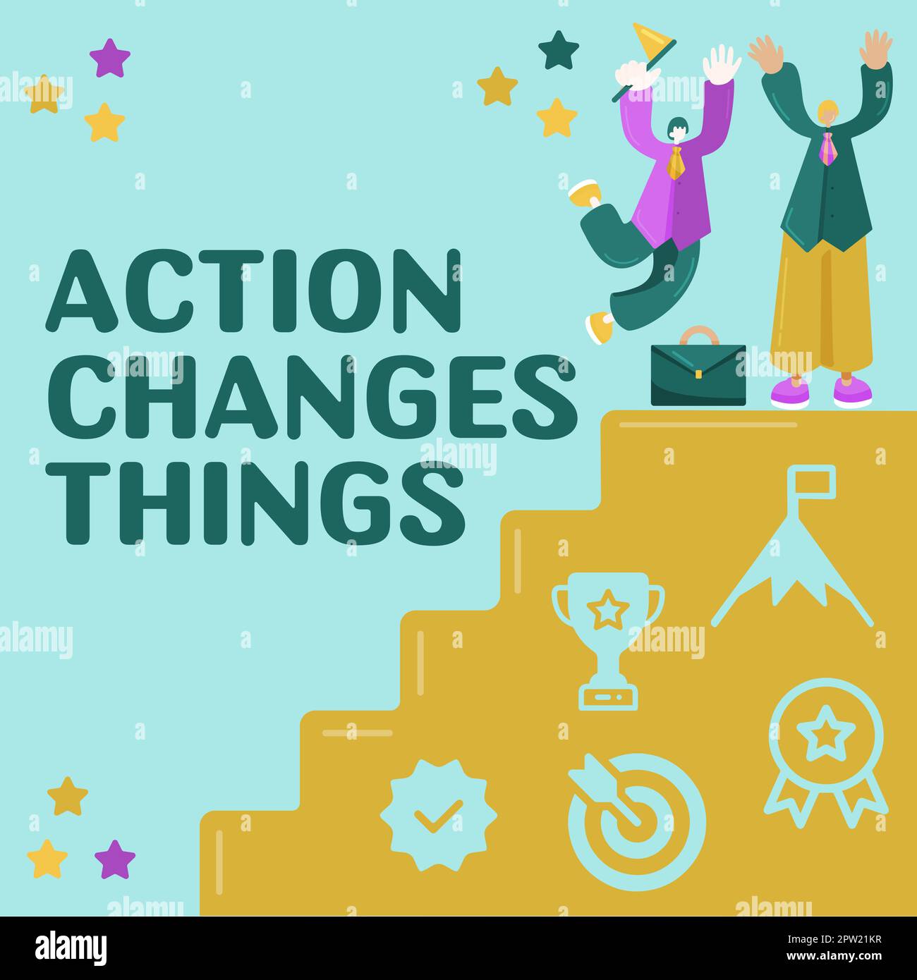 Conceptual display Action Changes Things, Internet Concept doing ...