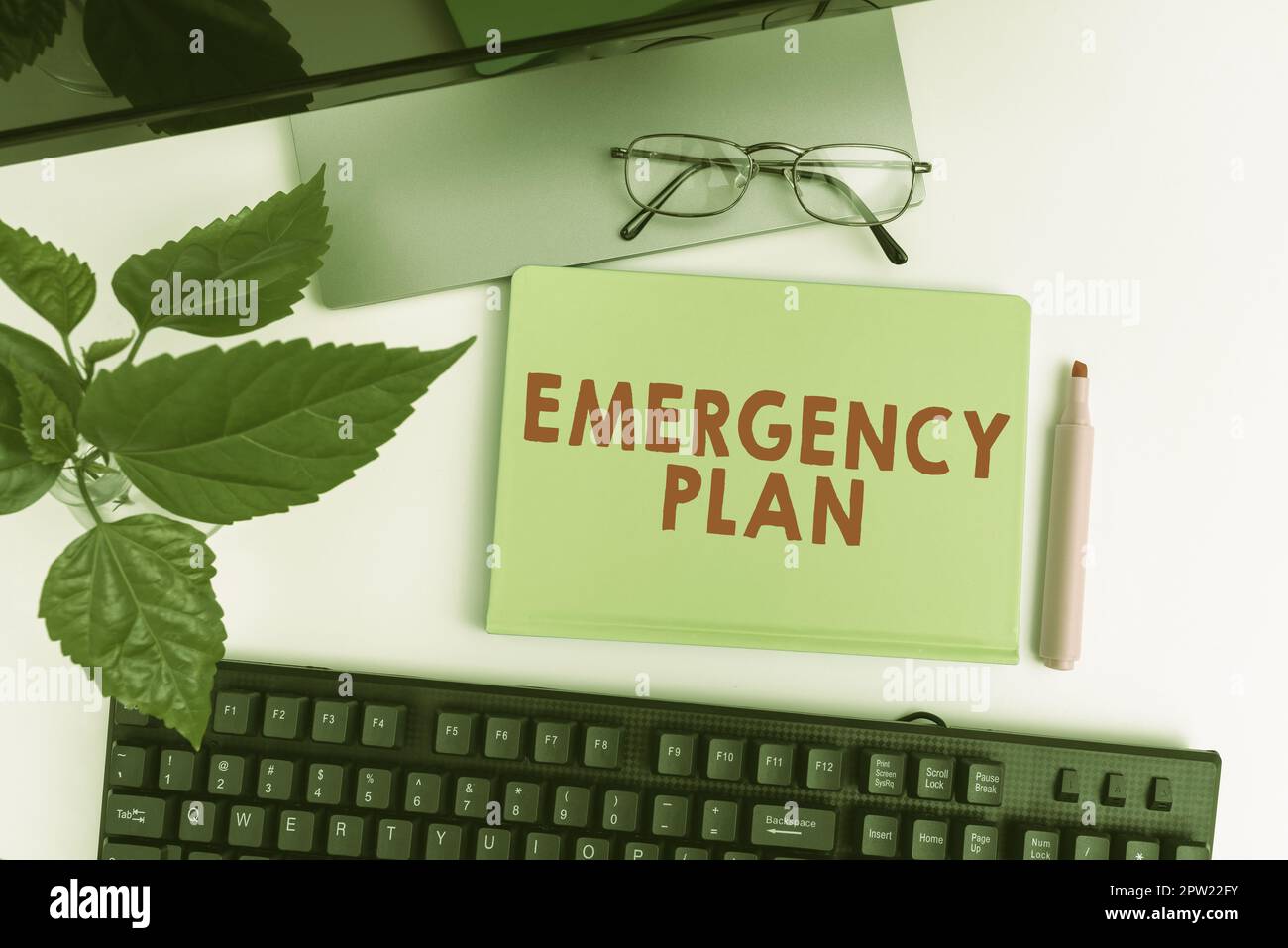 Conceptual display Emergency Plan, Word Written on Procedures for ...