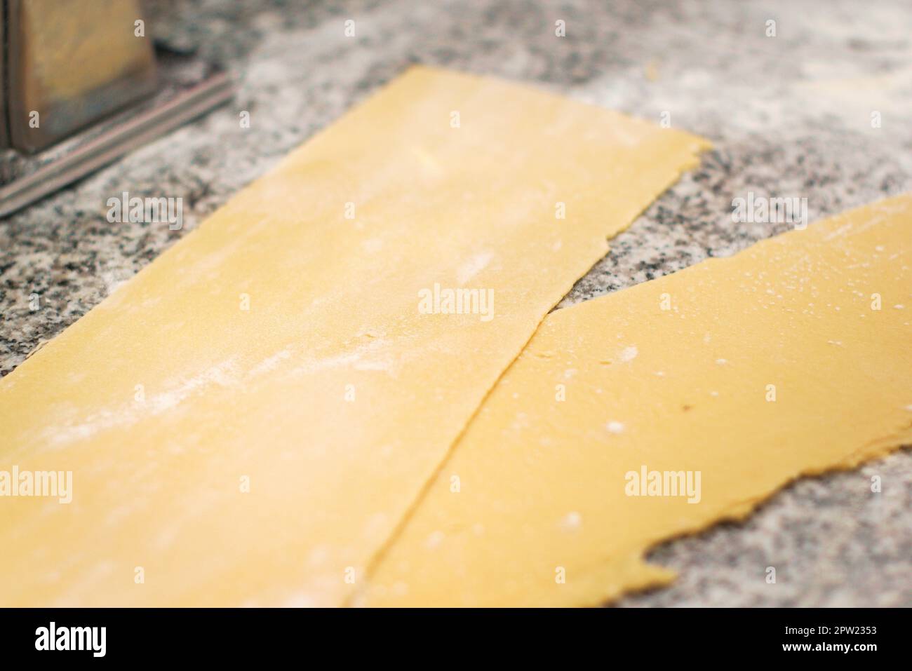 Homemade fresh pasta, traditional italian cuisine. Close up Stock Photo ...
