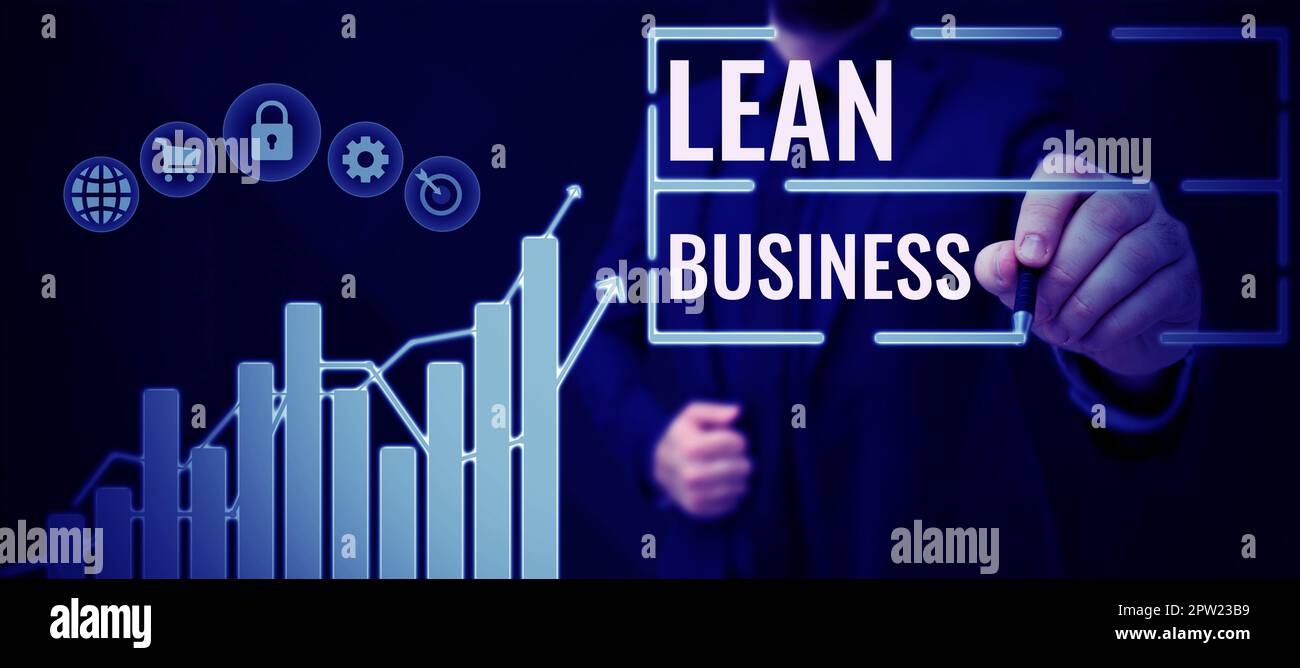 Conceptual display Lean Business, Business idea improvement of waste ... Conceptual display Lean Business, Business idea improvement of waste ...