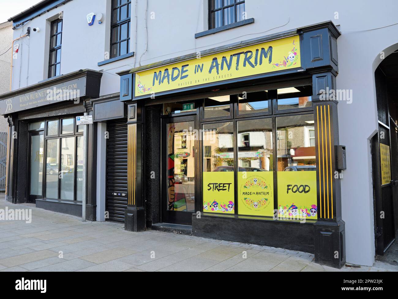 Made in Antrim street food outlet Stock Photo - Alamy