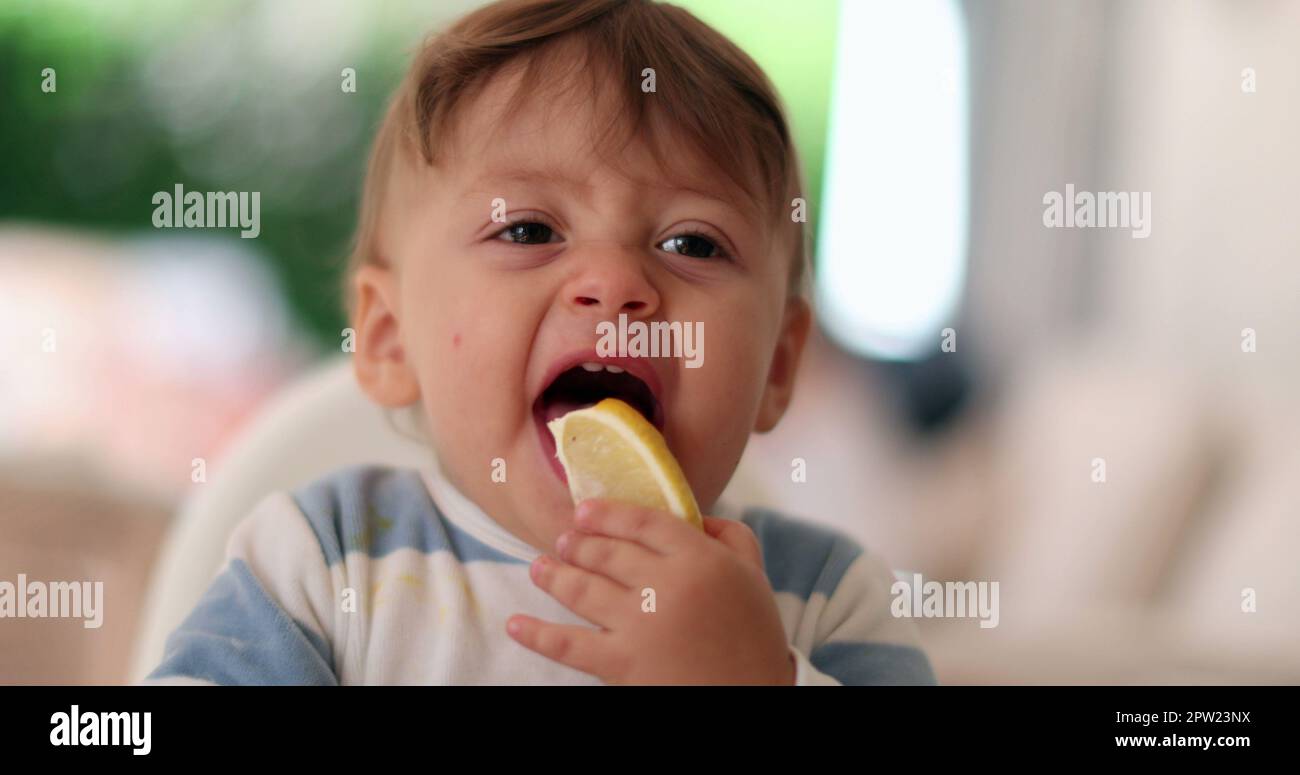 Baby disgust expression hi-res stock photography and images - Alamy