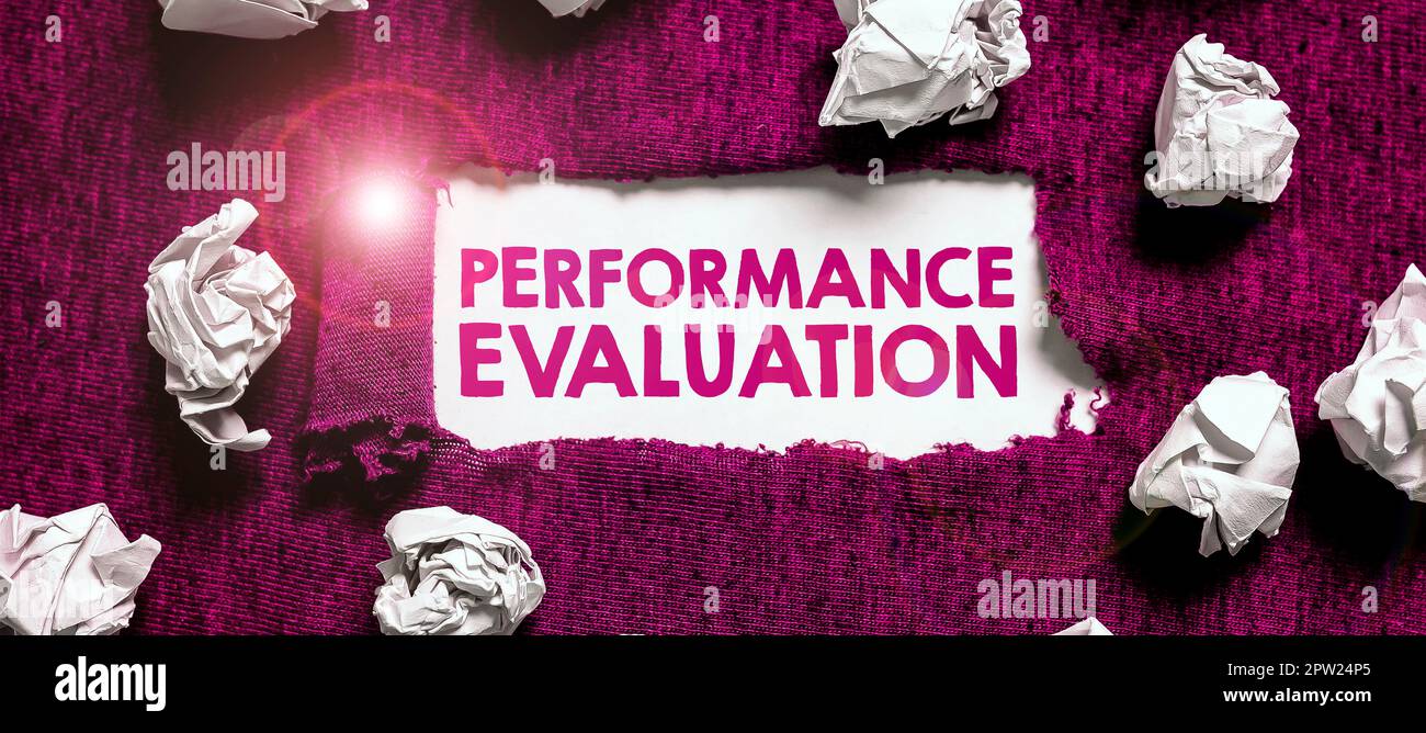 Inspiration showing sign Performance Evaluation, Business approach the ...