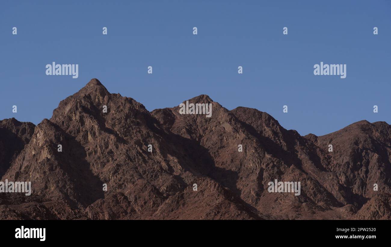 Rock and red terrain, in the national geological Timna park, Israel ...