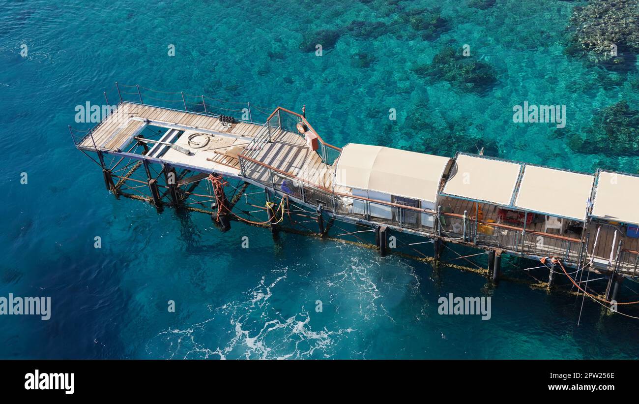 Marine underwater observatory pier ,Eilat, Israel Stock Photo - Alamy