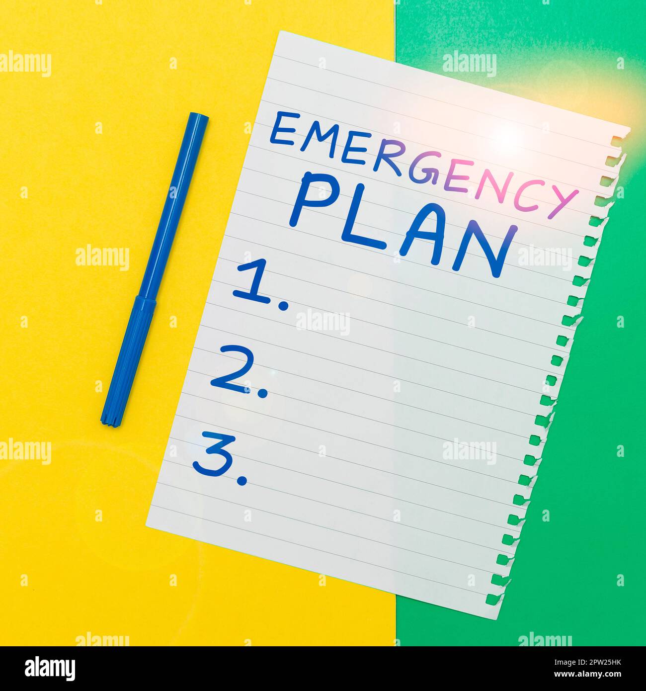 Text showing inspiration Emergency Plan, Concept meaning Procedures for ...
