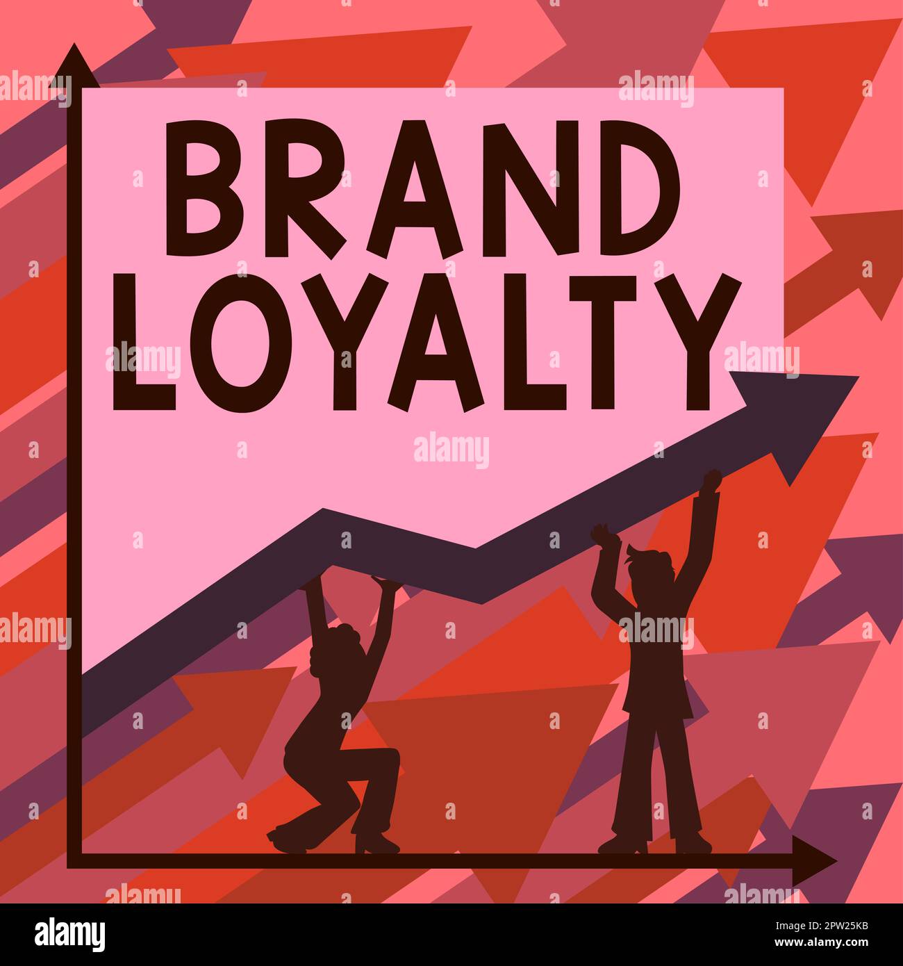 Conceptual caption Brand Loyalty, Business showcase Repeat Purchase ...