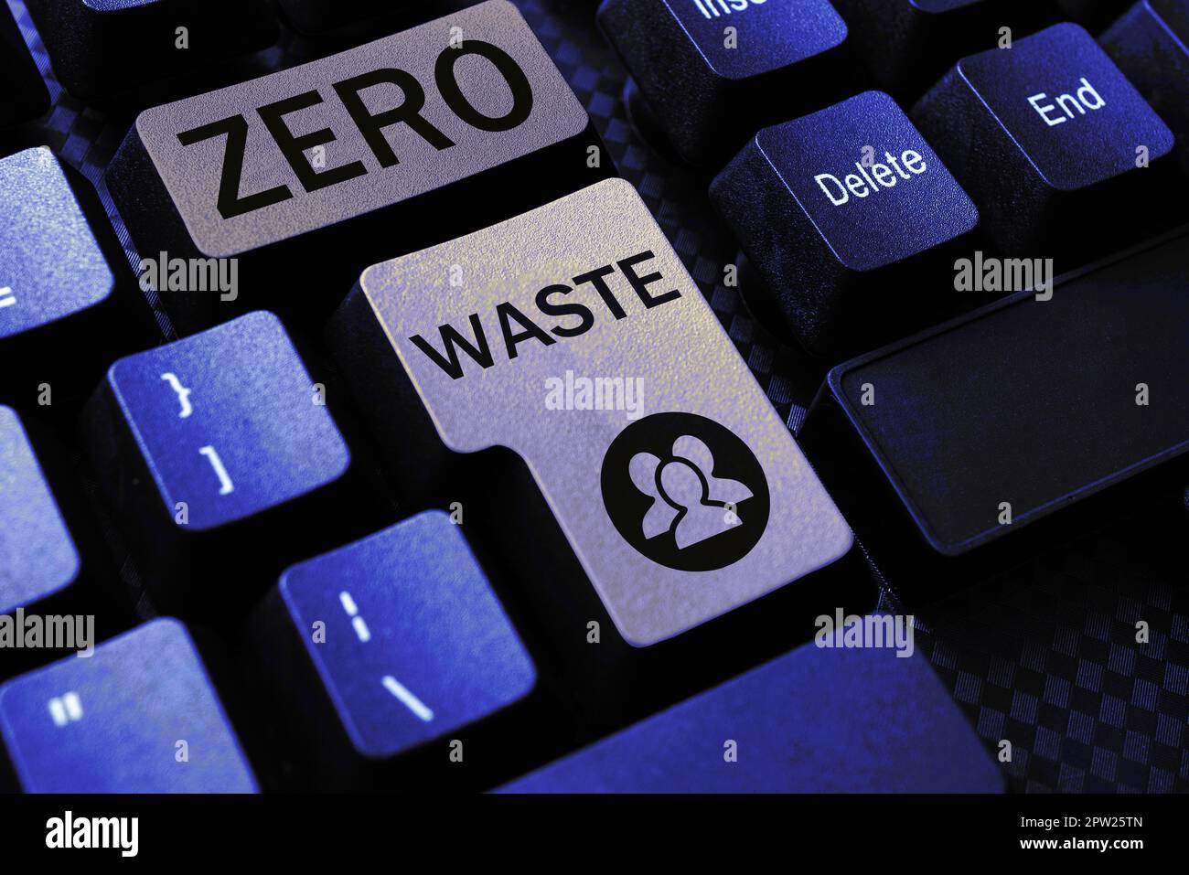 Writing displaying text Zero Waste, Business showcase industrial responsibility includes ...