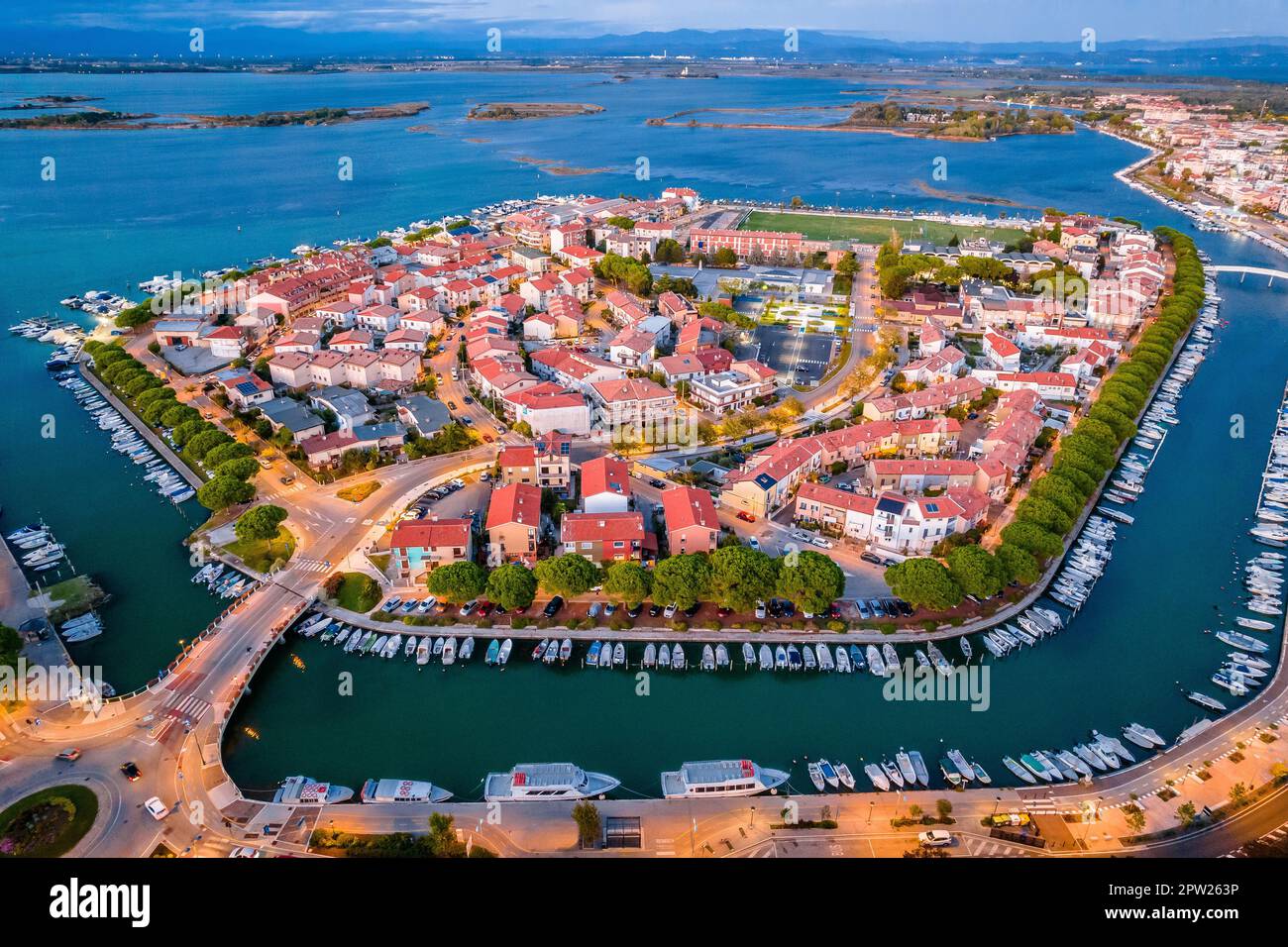Aerial view of grado lagoon hi-res stock photography and images - Alamy