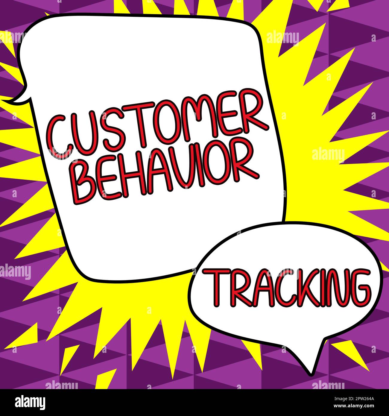 Text caption presenting Customer Behavior Tracking, Business concept ...