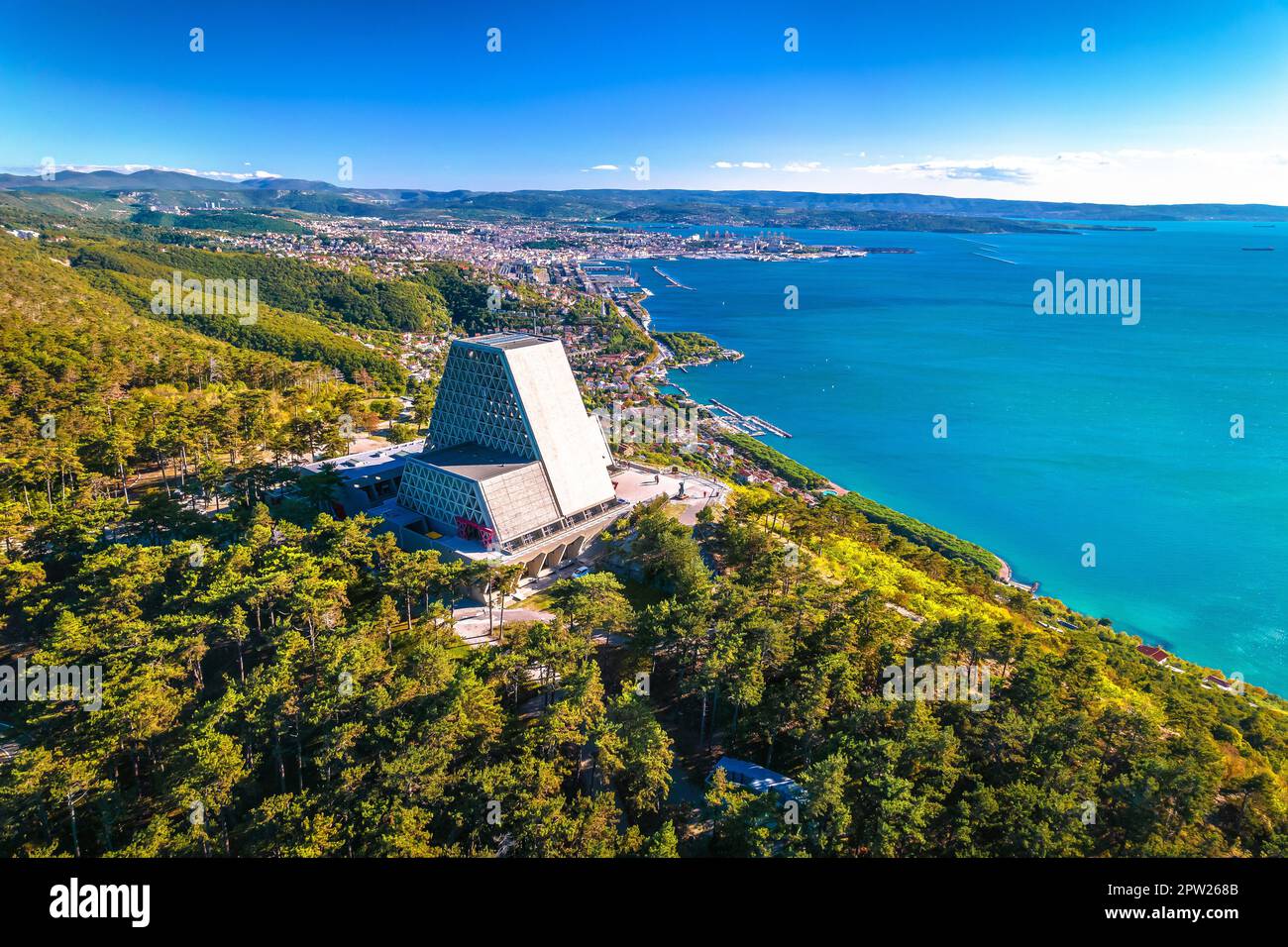 The Temple of Monte Grisa on Karst Plateau mountain above Trieste ...
